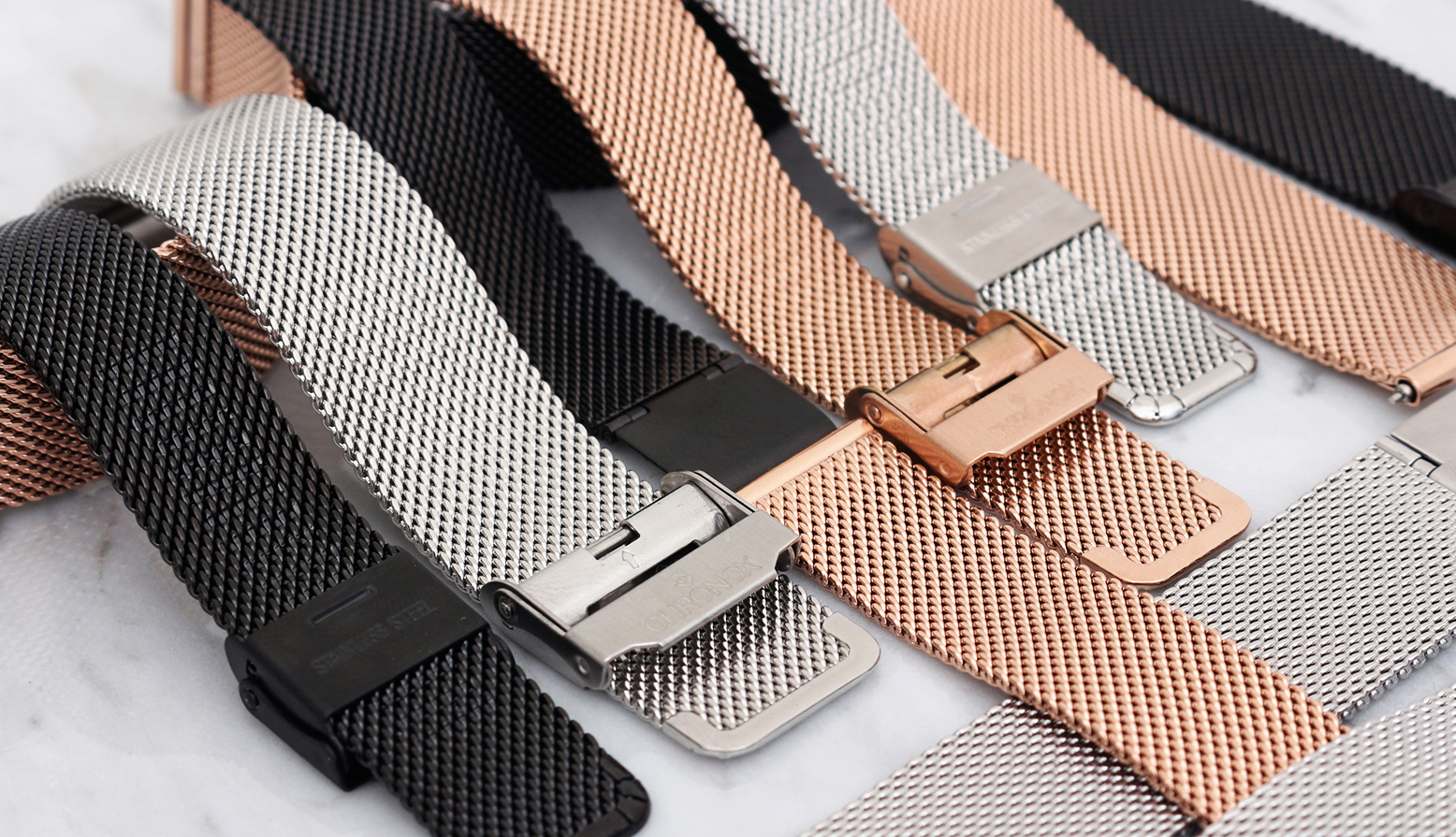 Silver Man 20mm Mesh Band | CHRONOX | Watches & Sunglasses